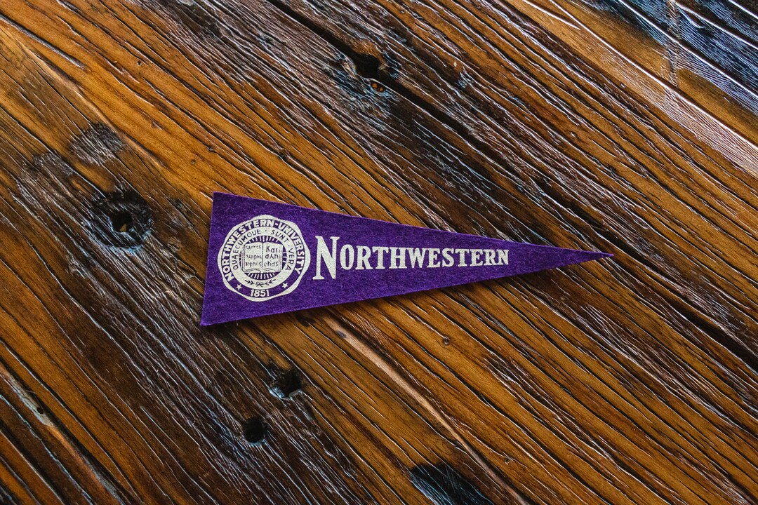 Northwestern University Mini Felt Pennant Vintage College Wall - Etsy