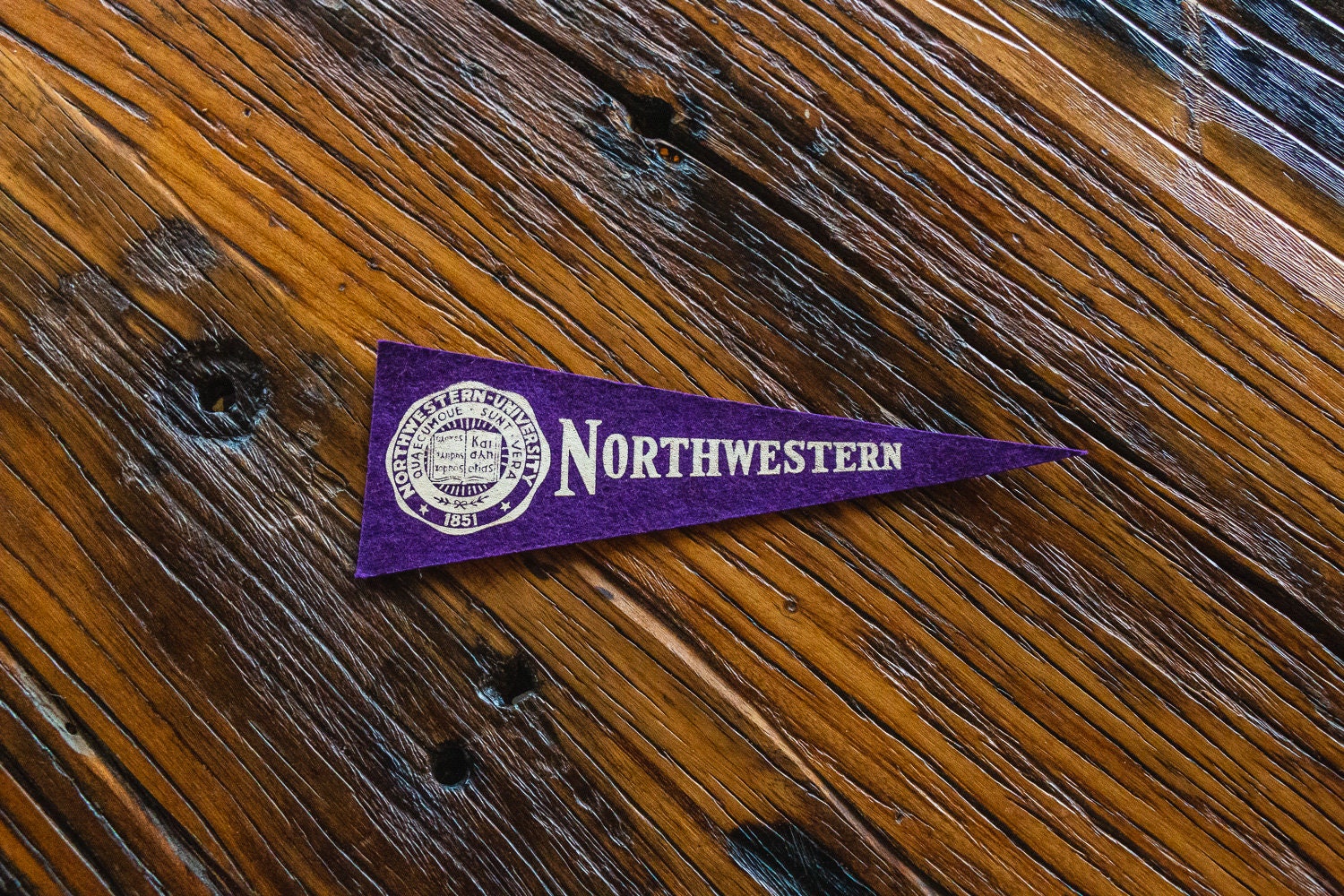 Northwestern University Mini Felt Pennant Vintage College Wall | Etsy