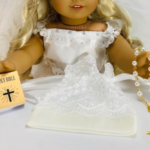 American girl doll first communion dress store