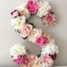 Boho Nursery Decor Floral Letter Nursery Flower Letter Baby - Etsy