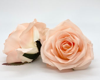 Peach Silk Flower | Etsy