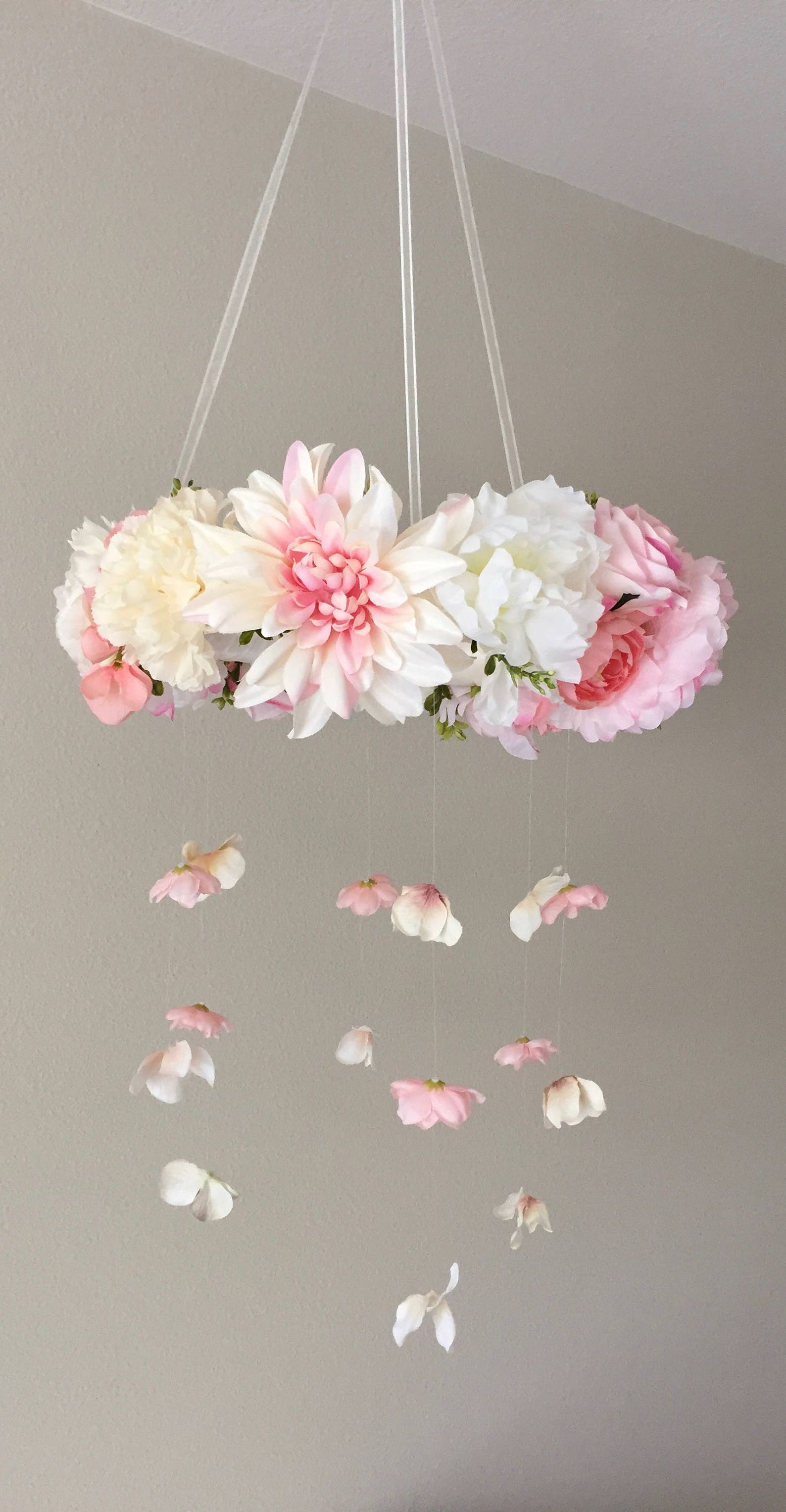 Flower Mobile Floral Mobile Hanging Mobile Floral Baby - Etsy