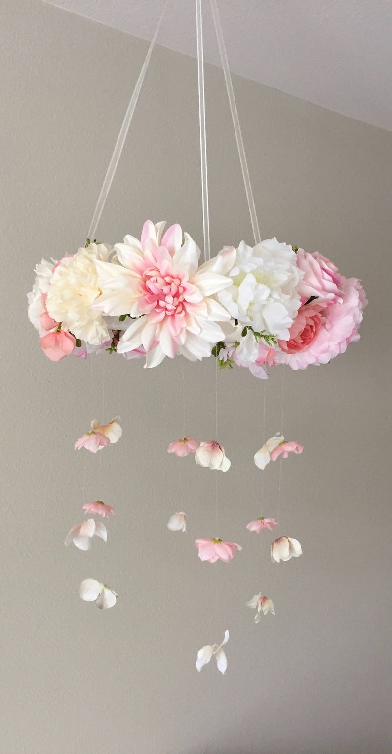 Flower Mobile Floral Mobile Hanging Mobile Floral Baby - Etsy