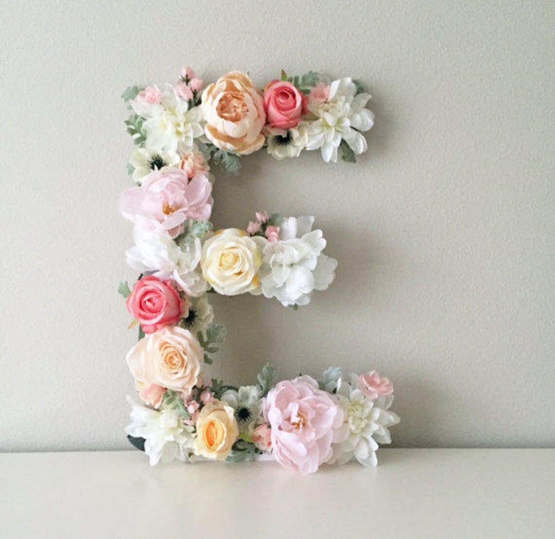 Floral Letter Custom Flower Letter Baby Letter Nursery | Etsy