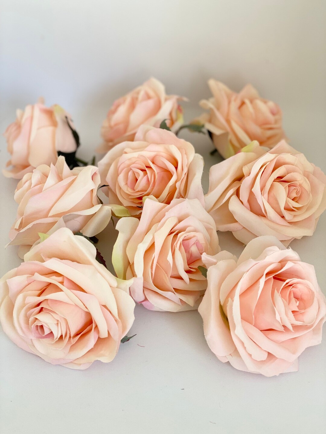 3.5 Peach Rose Peach Artificial Rose Light Peach - Etsy