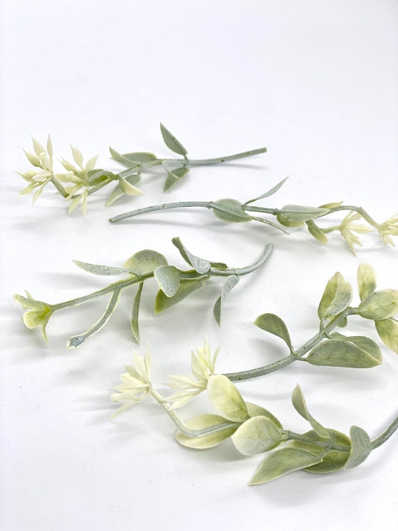 Craft Supplies & Tools Home & Hobby Set of 5 Artificial Succulent Sprig ...