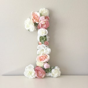 Buy Floral Number Flower Number 1st Birthday Prop 1st Birthday Online ...