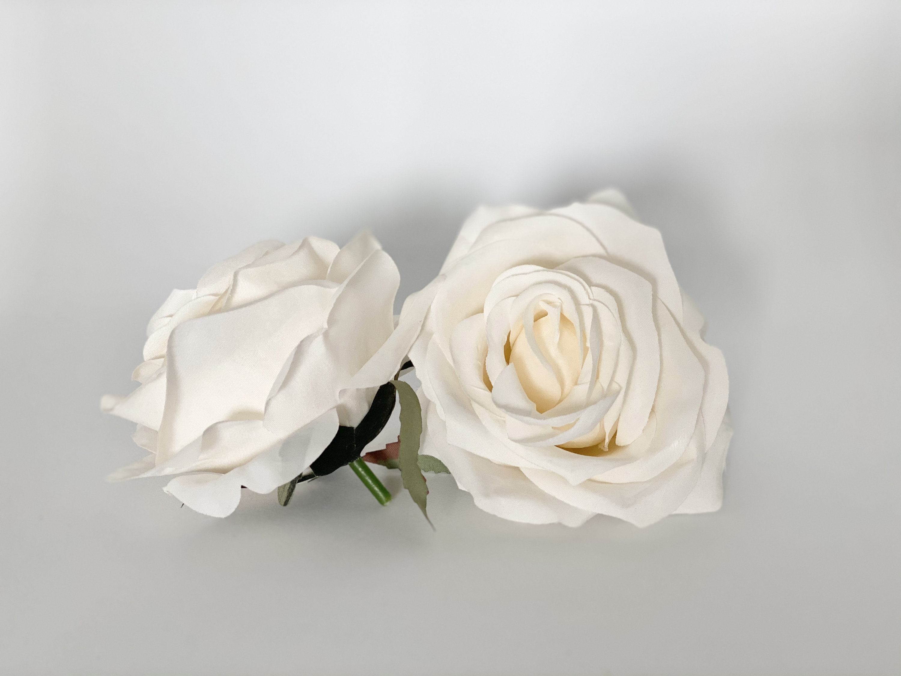 3.5 Artificial Ivory Rose Head Ivory Artificial Flower - Etsy