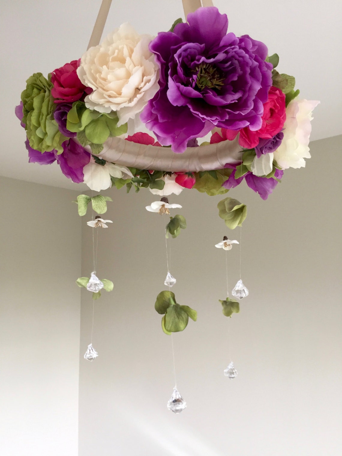 Flower Mobile Floral Mobile Baby Mobile Crib Mobile Flower | Etsy