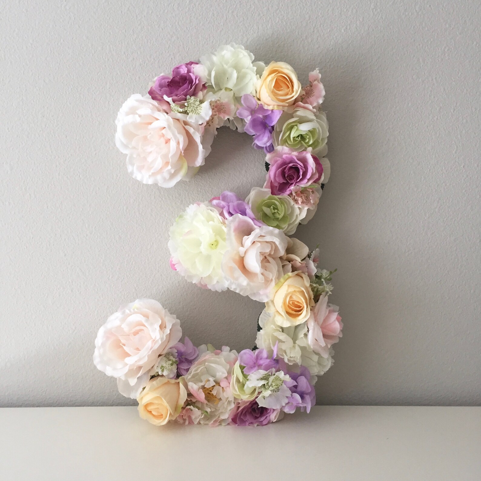 Buy Floral Number Flower Number 1st Birthday Prop 1st Birthday Online ...