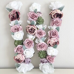 Custom Floral Letter Large Letter Flower Letter Wall Letter Nursery ...