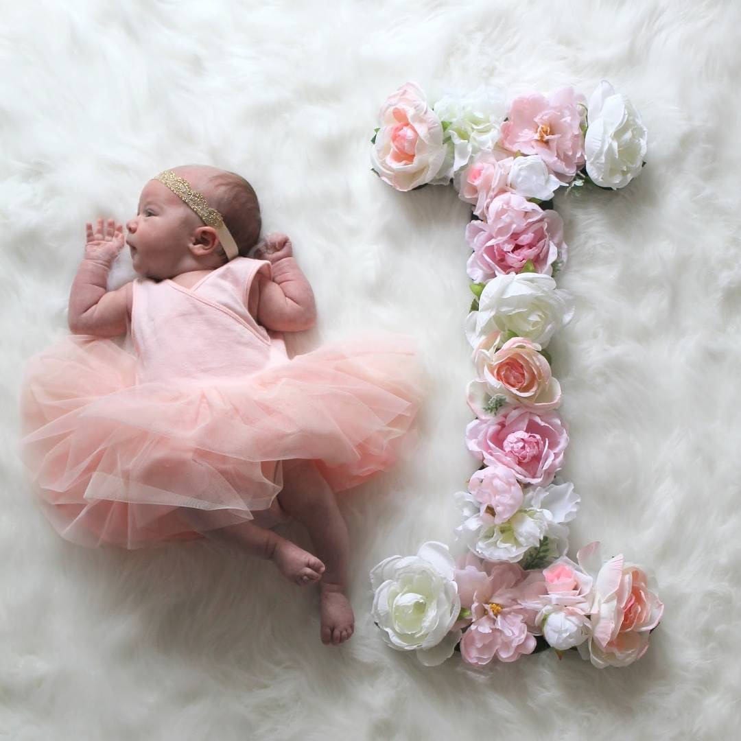 Nursery Letter Floral Letter Flower Letter Baby Initial | Etsy UK