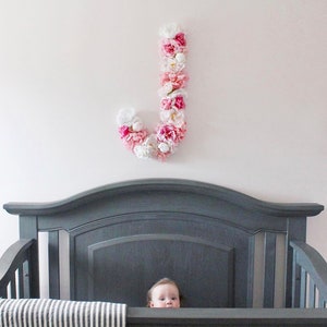 Nursery Decor Girl Floral Letter Flower Letter Wedding Letter Baby ...