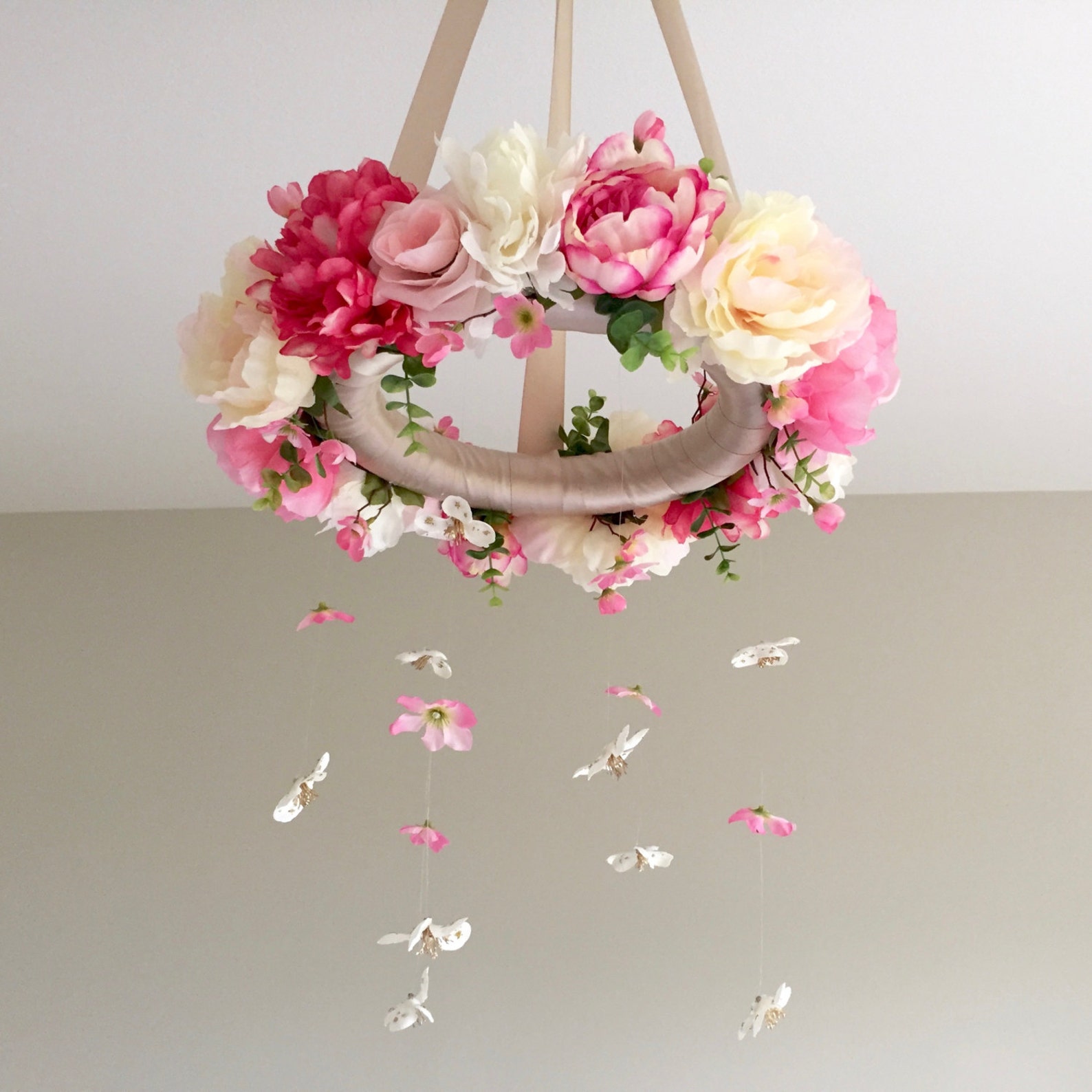 Flower Mobile Floral Mobile Hanging Mobile Floral Baby - Etsy