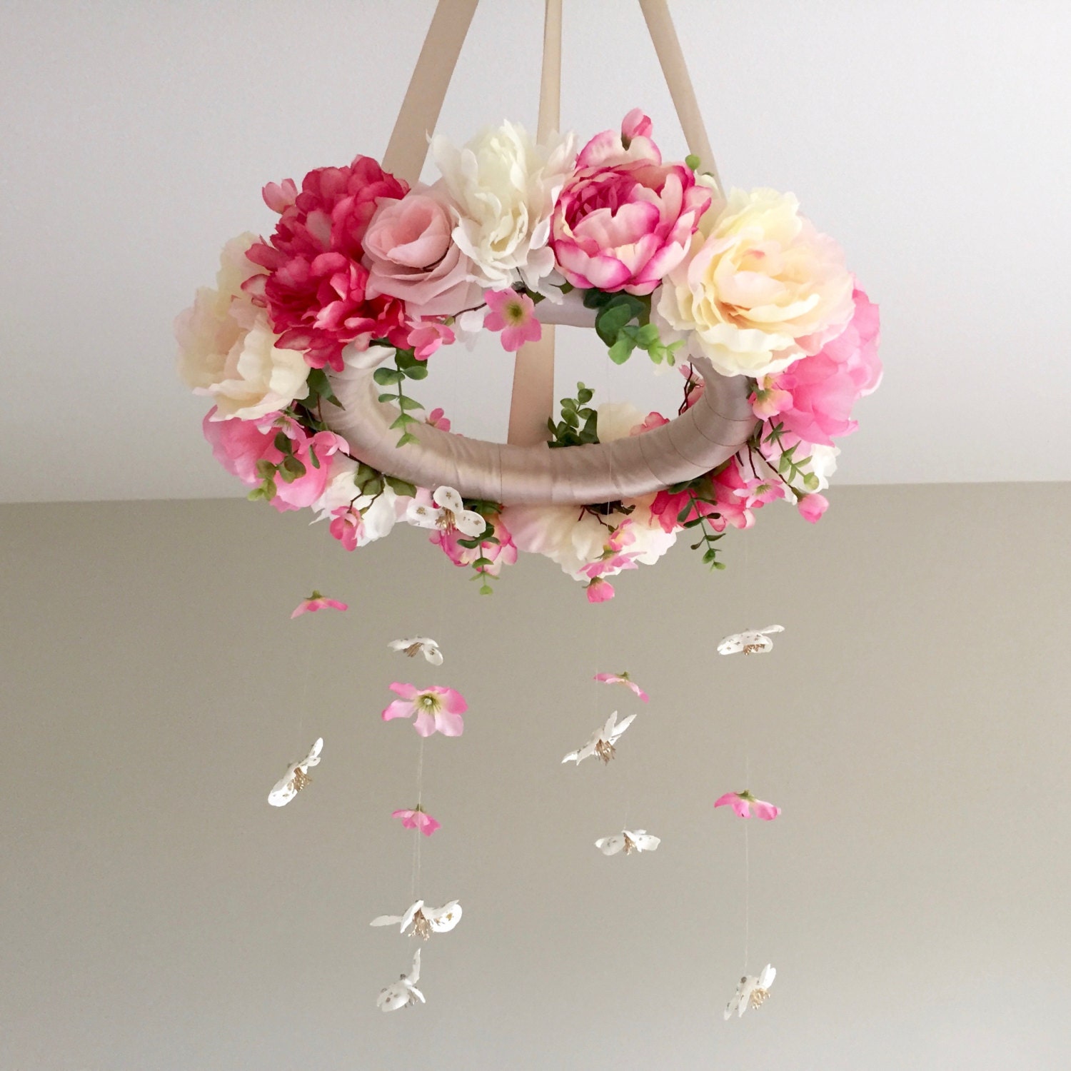 Flower Mobile Floral Mobile Hanging Mobile Floral Baby | Etsy