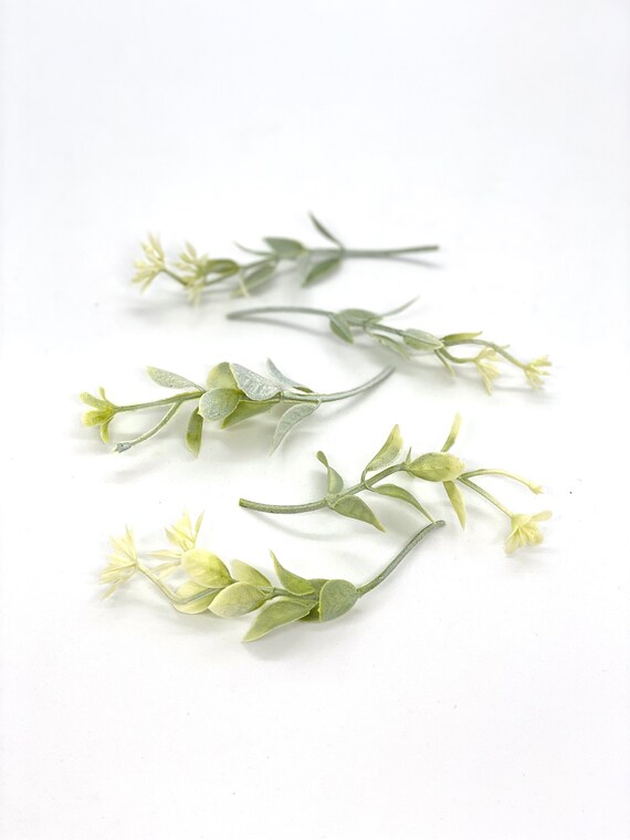 Craft Supplies & Tools Home & Hobby Set of 5 Artificial Succulent Sprig ...