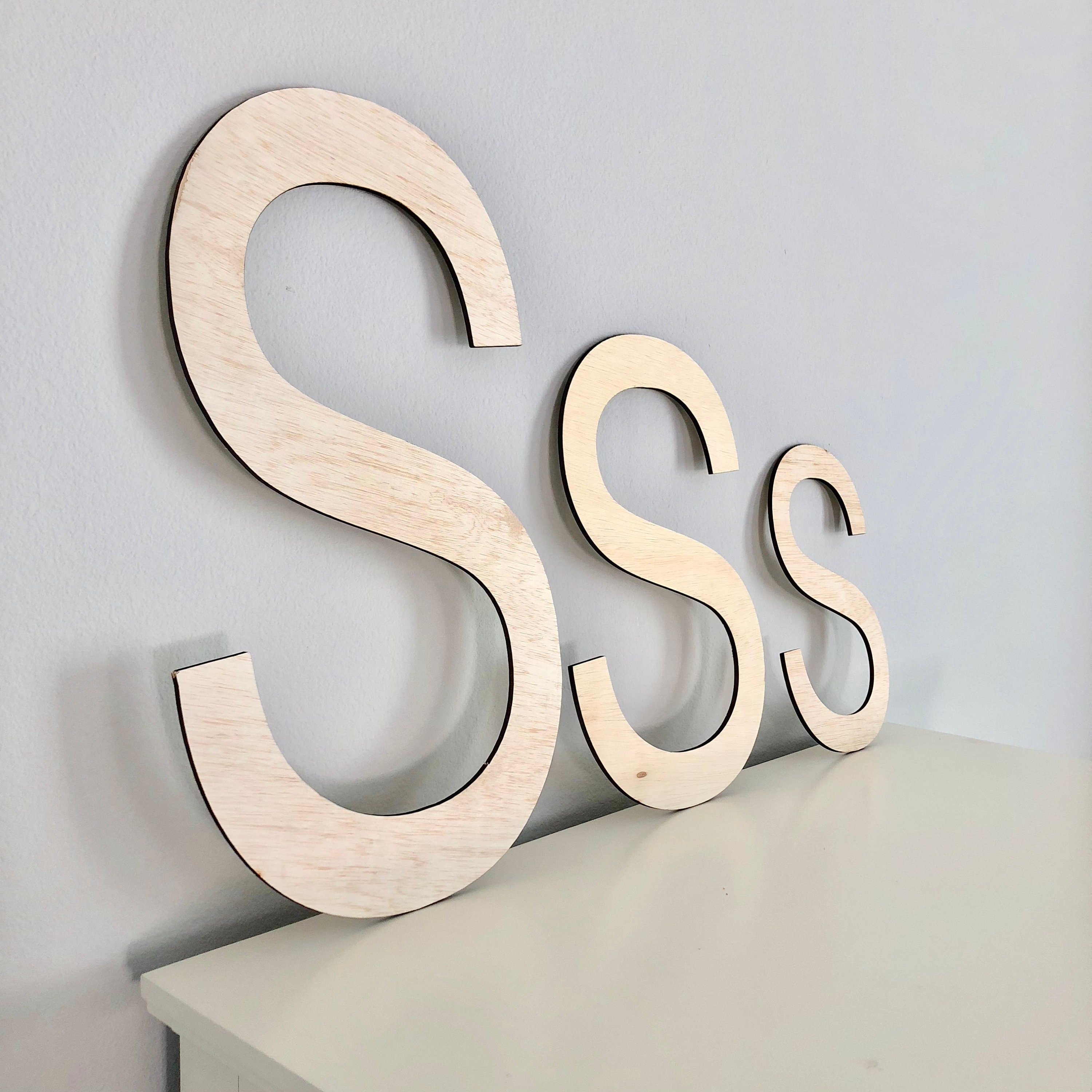 Large Wood Letter Sign Wooden Name Sign Door Sign Wall | Etsy