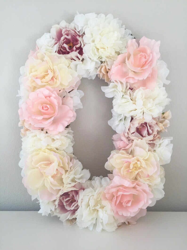 Large Floral Letter Custom Flower Letter Nursery Letter | Etsy