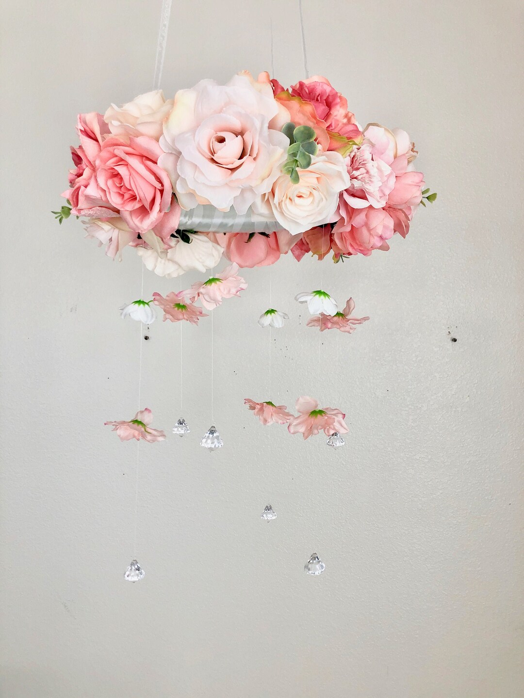 Flower Mobile Floral Mobile Hanging Mobile Floral Baby - Etsy