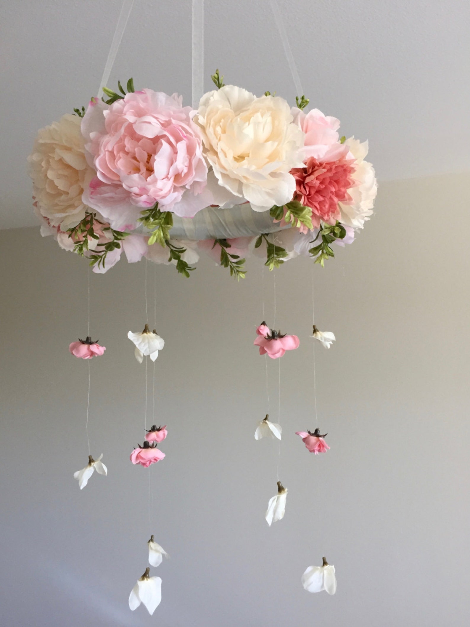 Flower Mobile Floral Mobile Hanging Mobile Floral Baby - Etsy