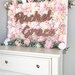 Flower Wall Name Sign Nursery Name Sign Blush Pink Nursery Rose Gold ...