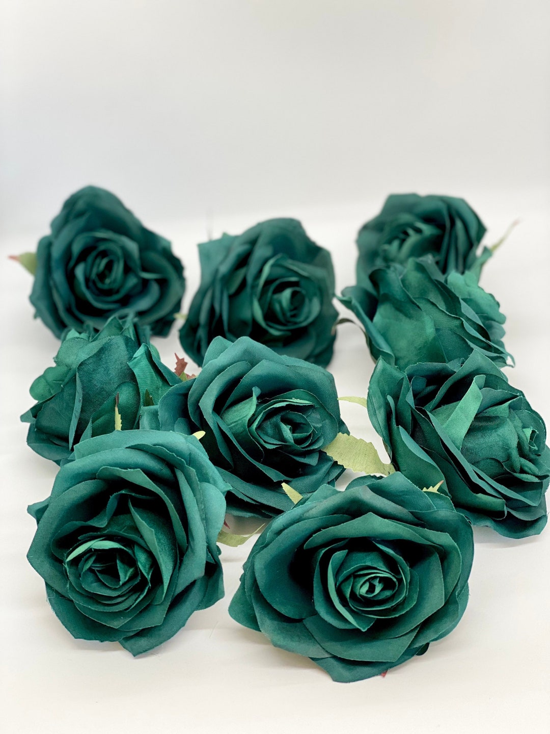3.5 Emerald Artificial Rose Emerald Rose Dark Green Rose Forest Green ...