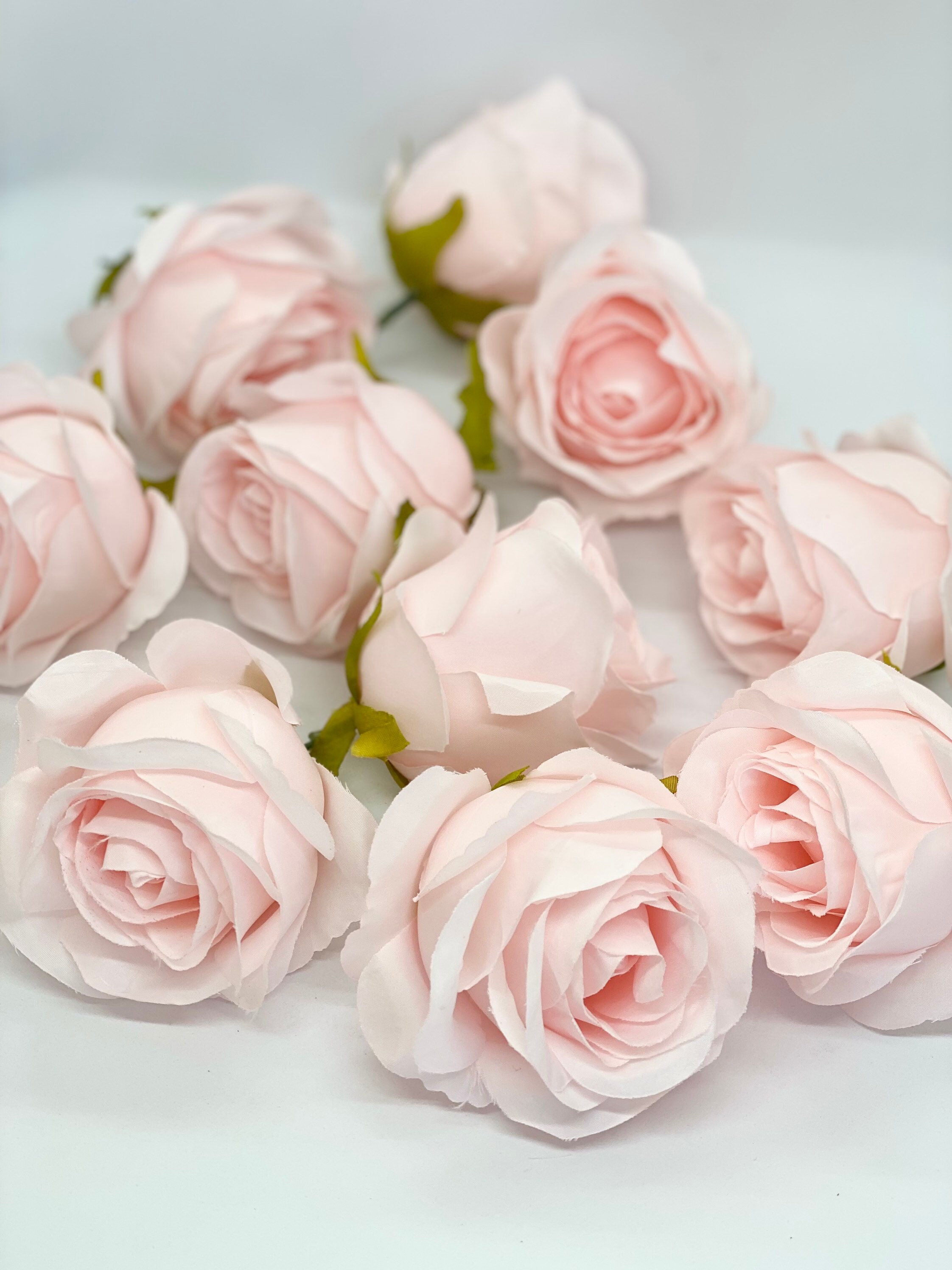 Artificial Blush Pink Rose 3 Blush Rose Blush Wedding - Etsy