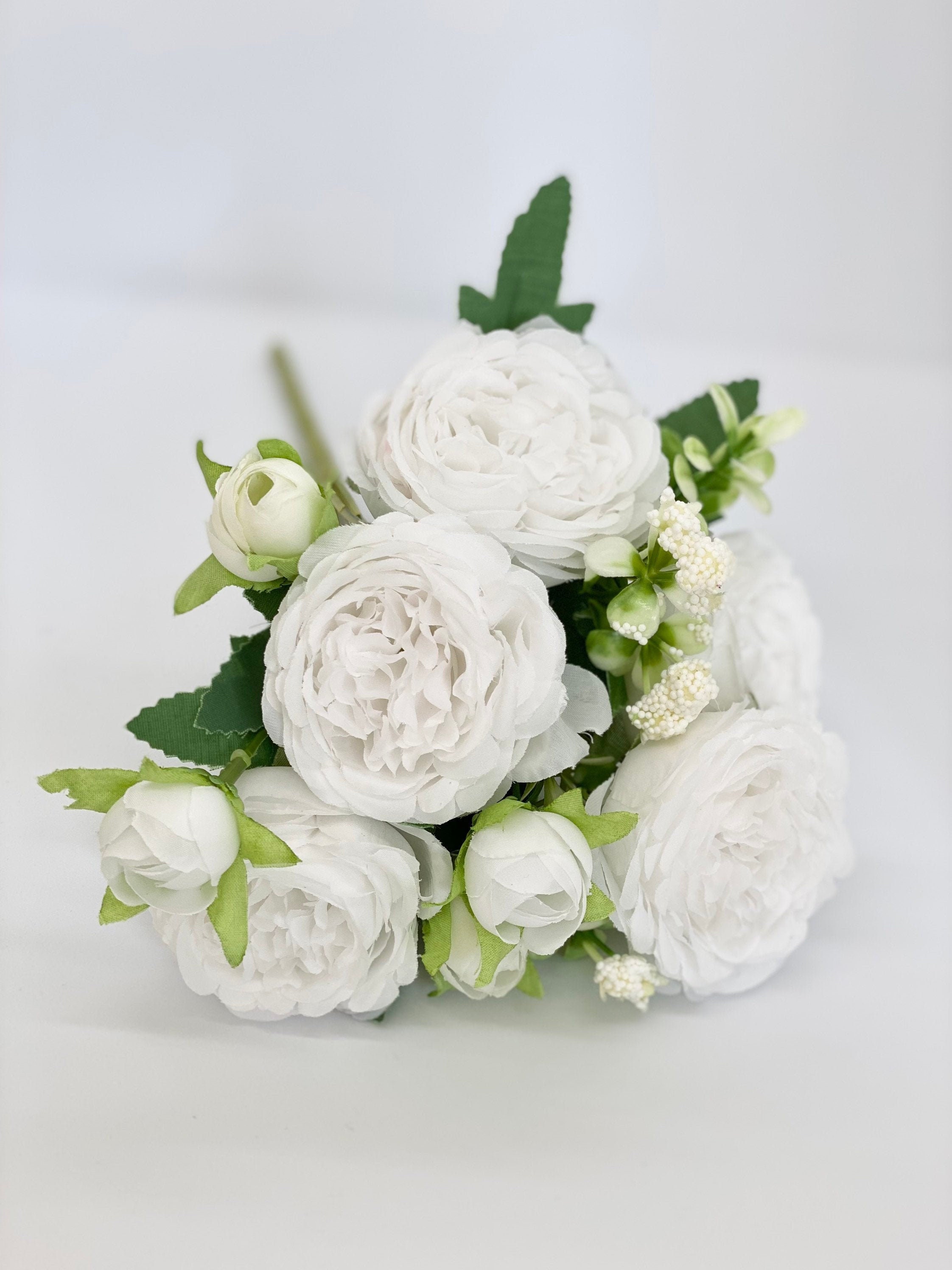 White Cabbage Rose Bouquet