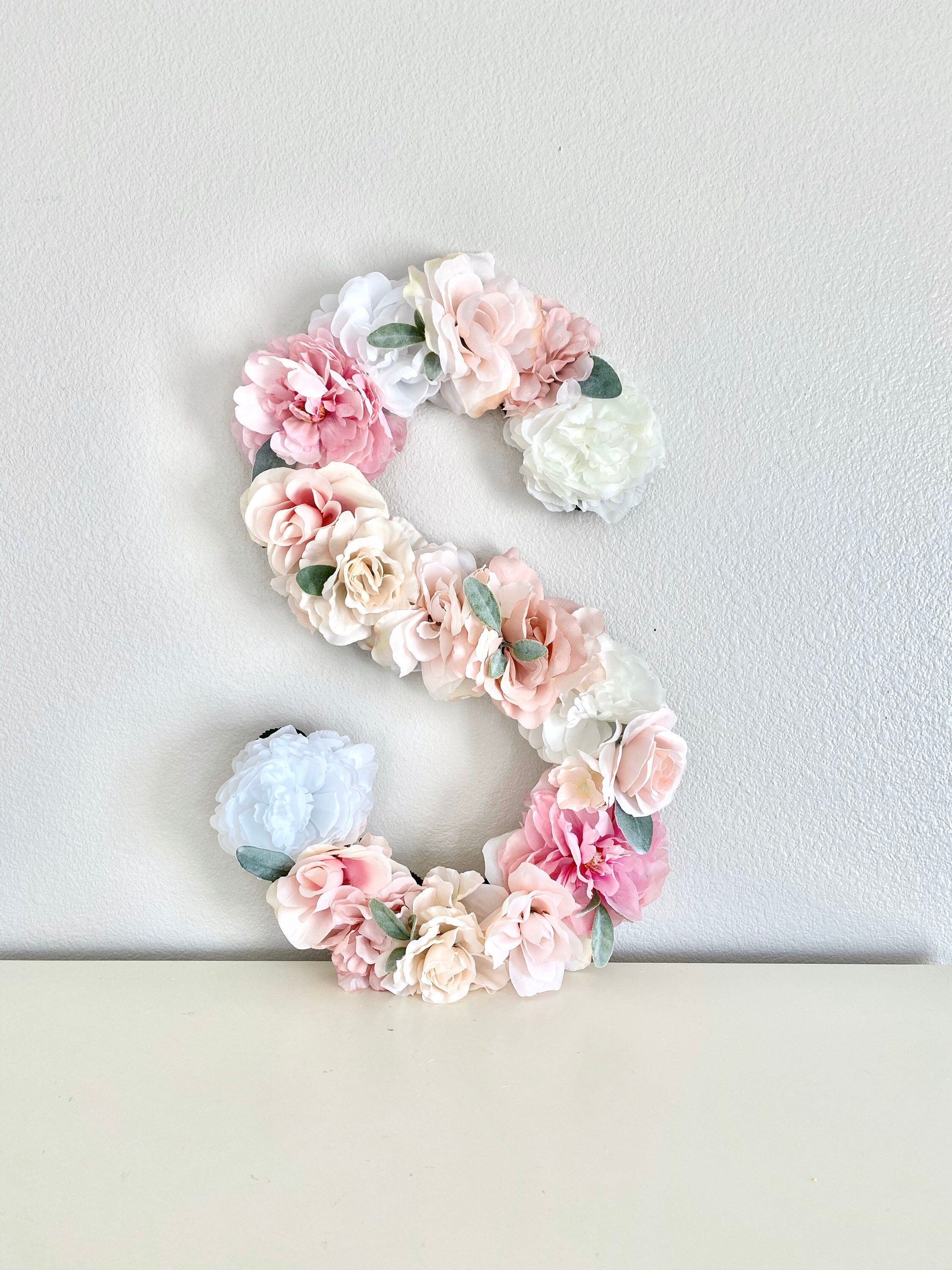 Floral Letter Flower Letter Flower Initial Flower Monogram - Etsy Australia