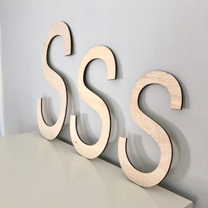 Large Wood Letter Sign Wooden Name Sign Door Sign Wall Sign Unfinished ...