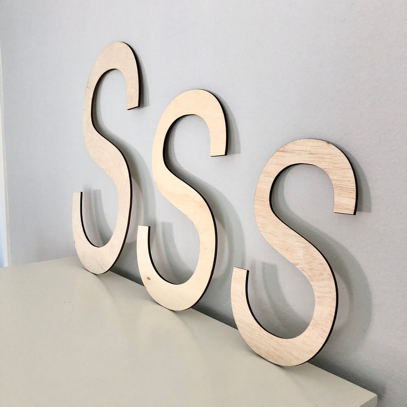 Large Wood Letter Sign Wooden Name Sign Door Sign Wall - Etsy