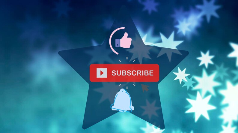 Animated Youtube Subscribe & Like Button Overlay for Videos - Etsy