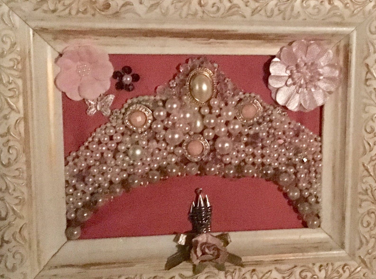 Princess Tiara Design Vintage Jewelry Art Framed - Etsy