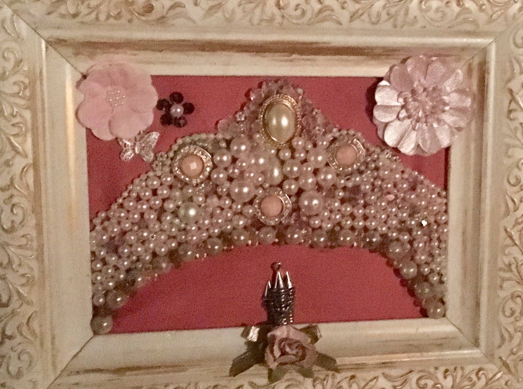 Princess Tiara Design Vintage Jewelry Art Framed - Etsy