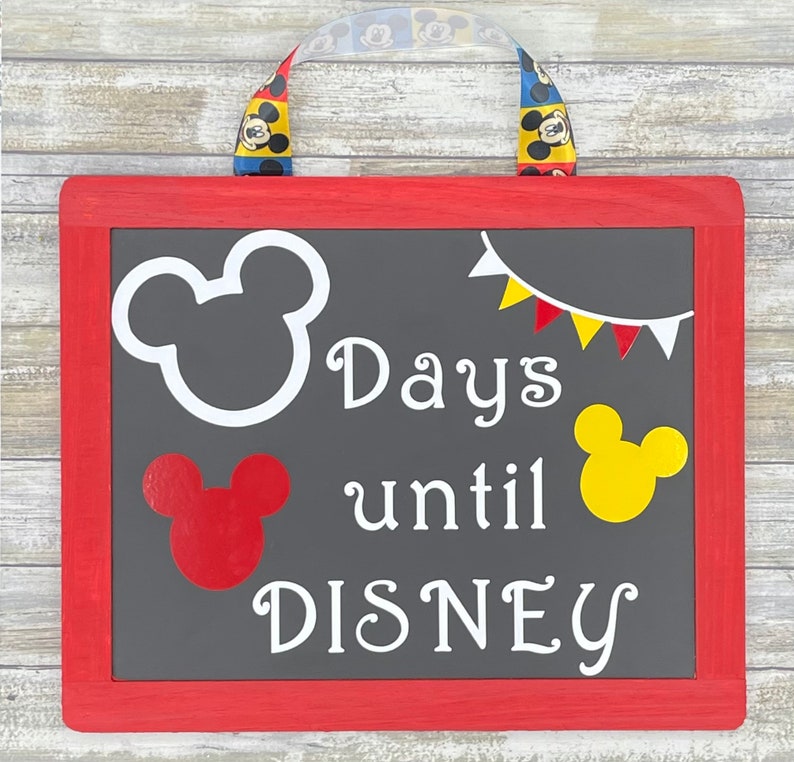 Countdown to Disney Chalkboard Days Until Disney Vacation | Etsy