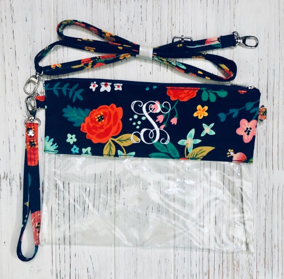Personalized Clear Crossbody Bag For Her Spring Blossoms | Etsy
