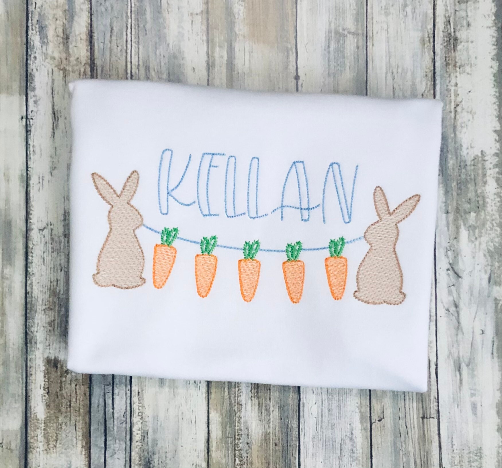 Personalized Easter Shirt for Boys Easter Bunnies With - Etsy