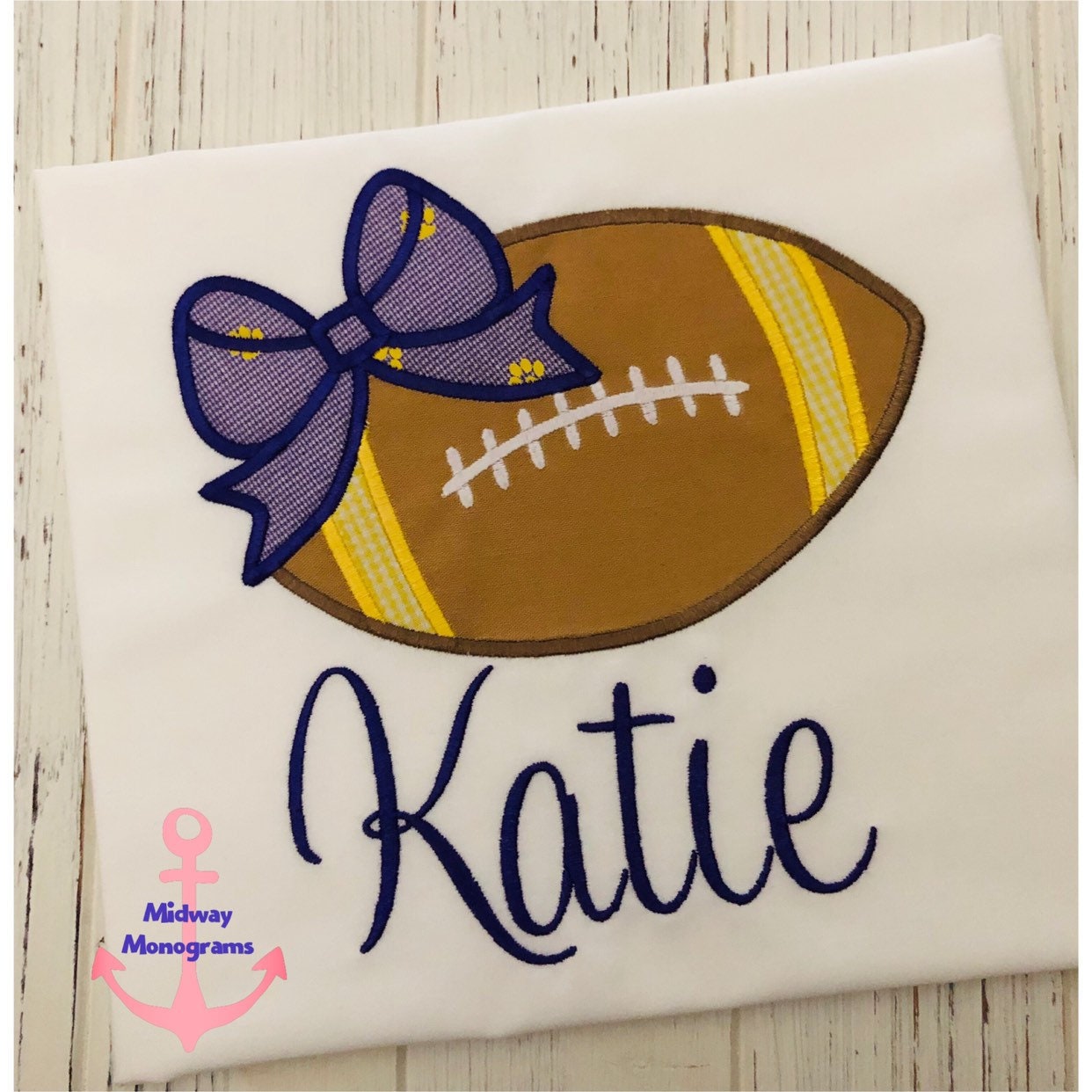 Personalized Football Shirt for Girls Game Day Shirt for - Etsy