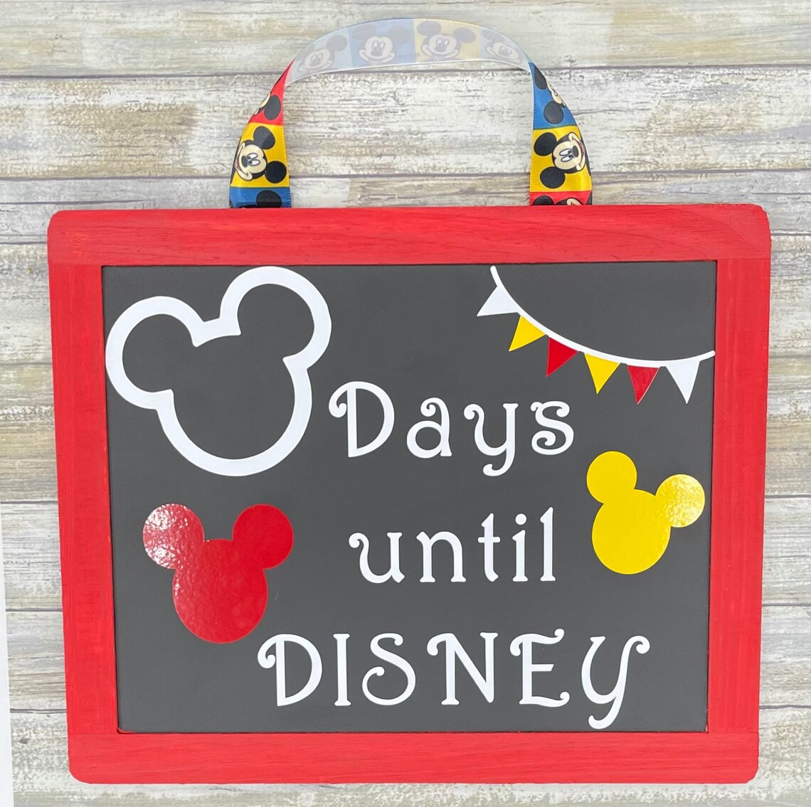 Countdown to Disney Chalkboard Days Until Disney Vacation | Etsy