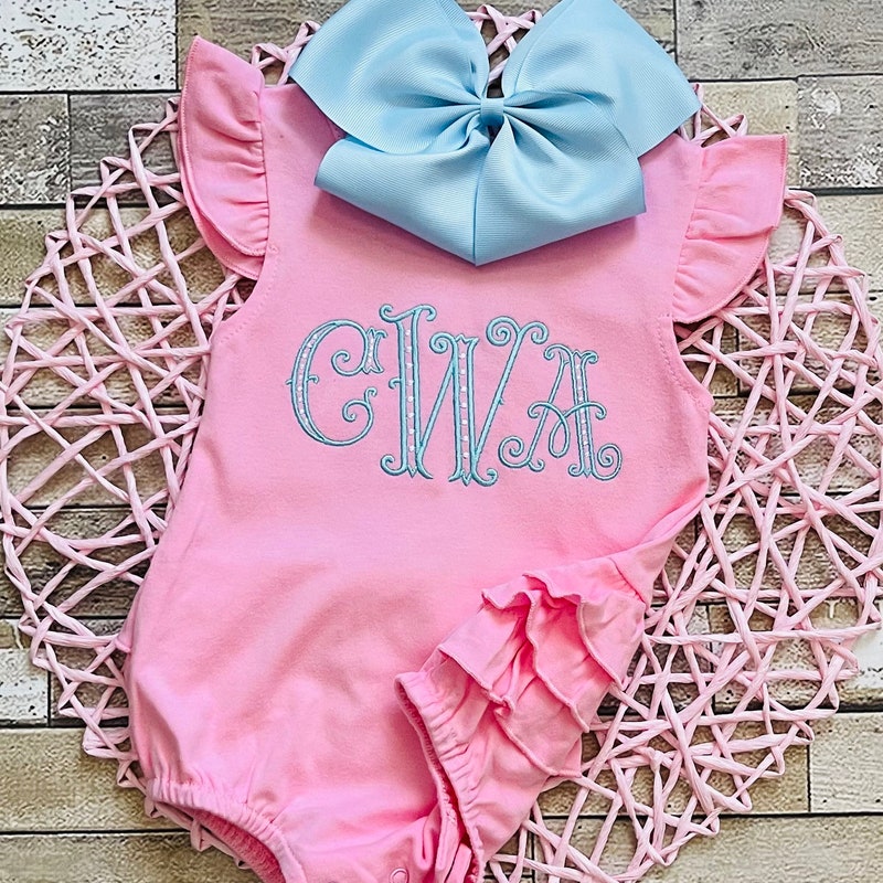 Baby Girl Ruffle Romper - Etsy