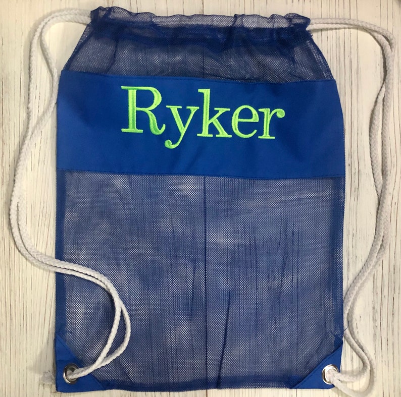 Personalized Mesh Backpack Swim Team Mesh Backpack Wet Bag - Etsy