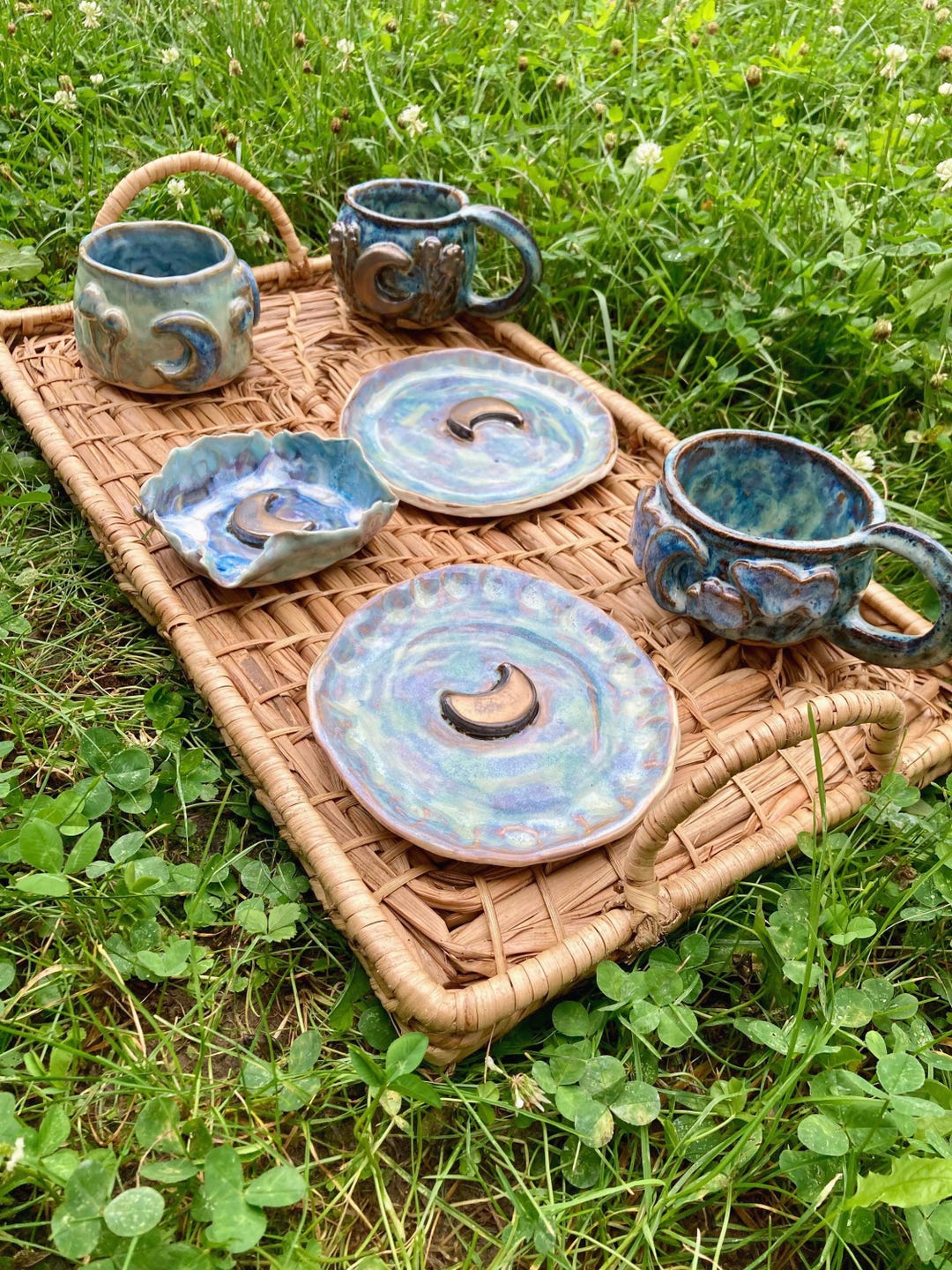 Gold Moon Plates, Ceramic Moon Plates - Etsy