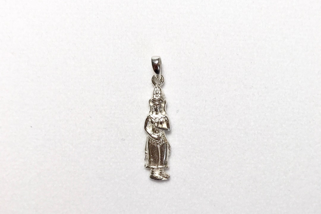 Apsara Stand Pendant in Sterling Silver 925 - Etsy