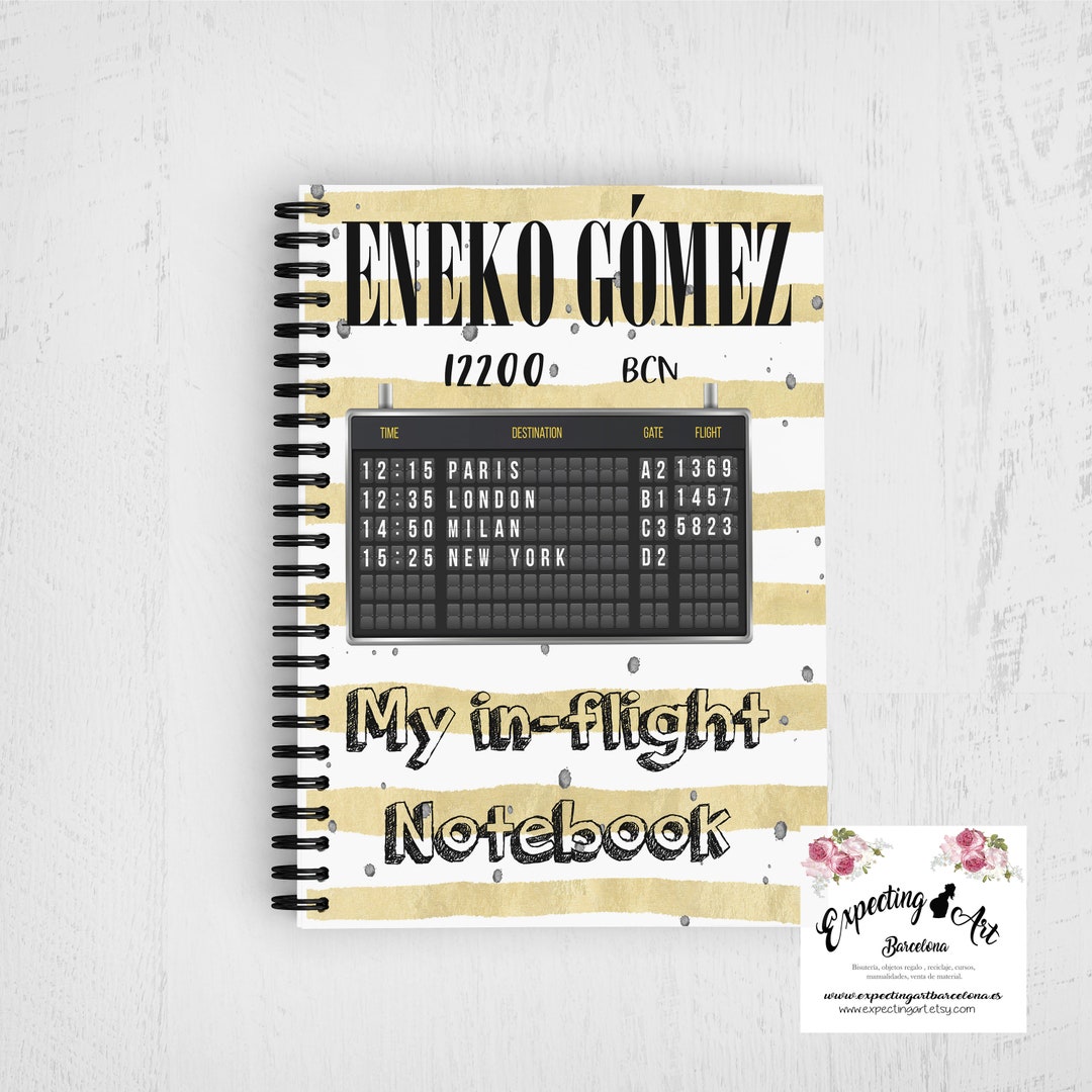 In-flight Notebook Flight Stewardess Schedule Crew Notebook Planner ...