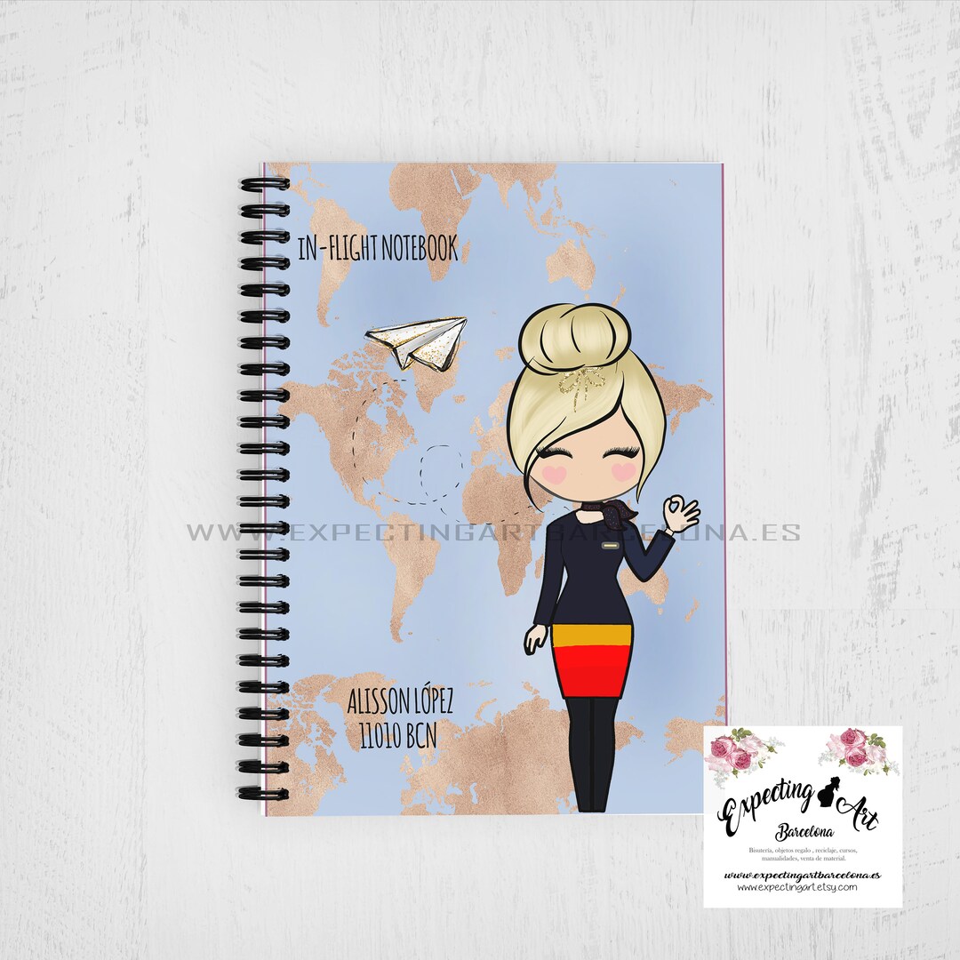 In-flight Notebook Flight Attendant Schedule Crew Notebook - Etsy
