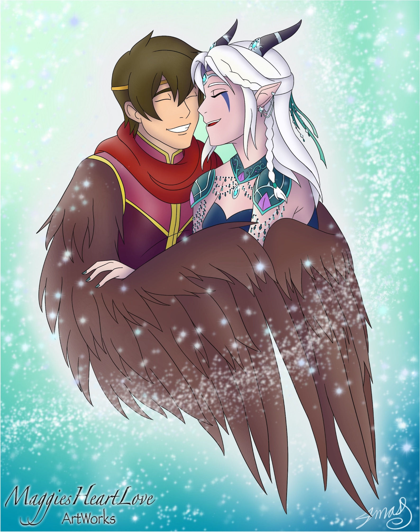 The Dragon Prince Mage Prince And Moonshadow Elf Etsy