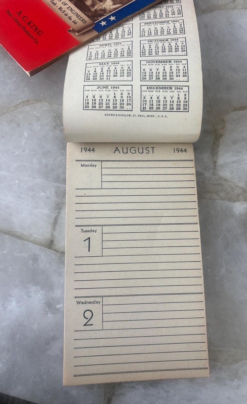 Vintage WWII Propaganda Poster Calendar - Etsy