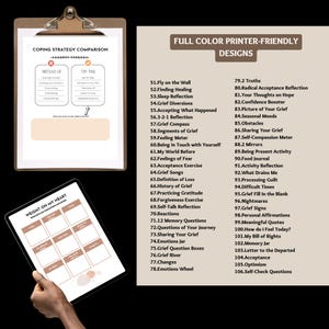 140 Grief and Loss Worksheets Handouts Bundle, Grief Printable Pdf ...