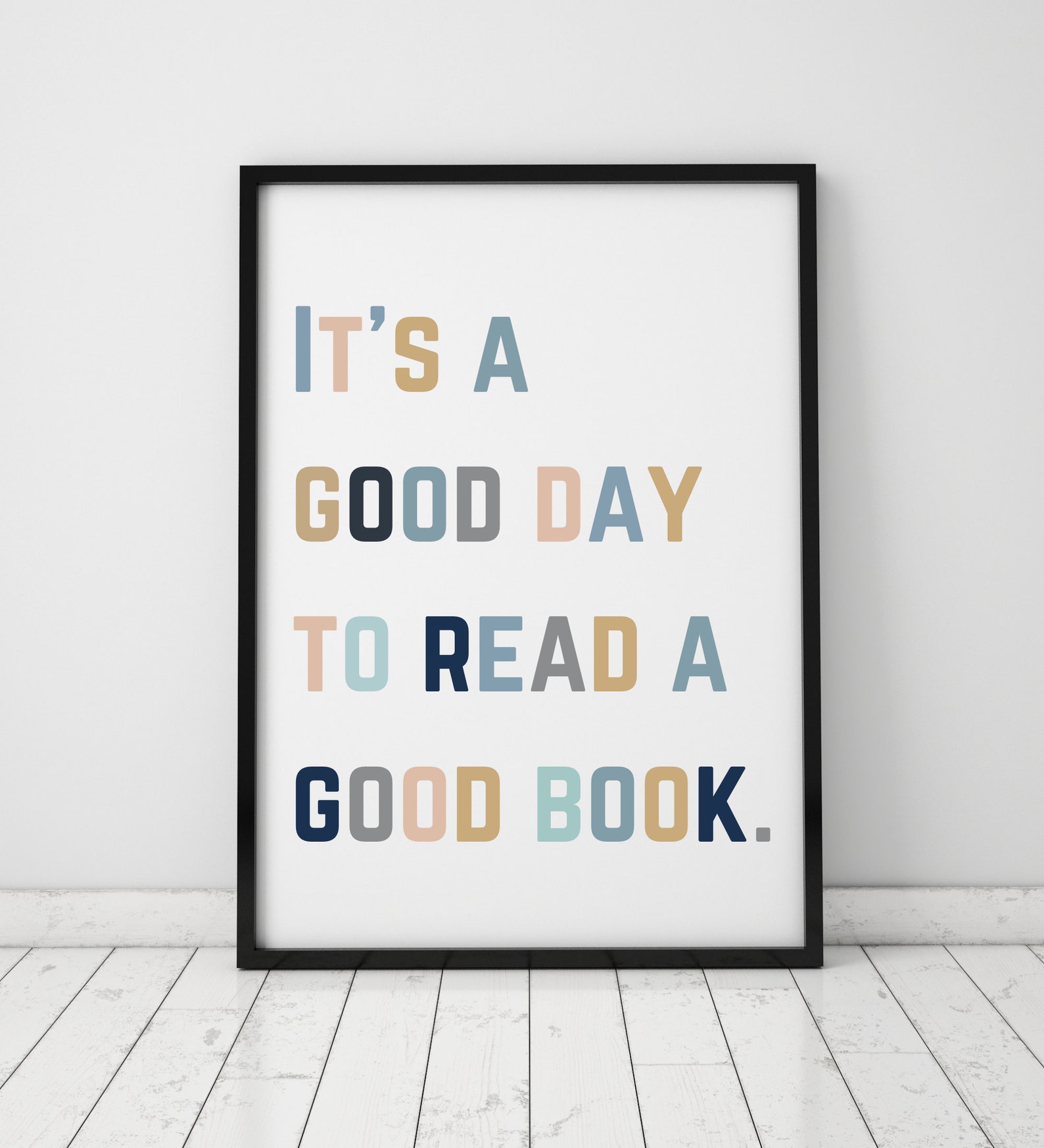 It's A Good Day to Read A Good Book Wall Art Print | Etsy