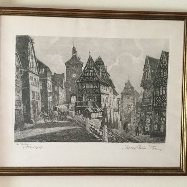 Antique Original Etching - Etsy